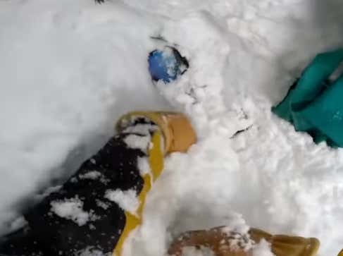 Watch: Terrifying Video Of A Snowboarder Being Rescued From A Tree Well ...