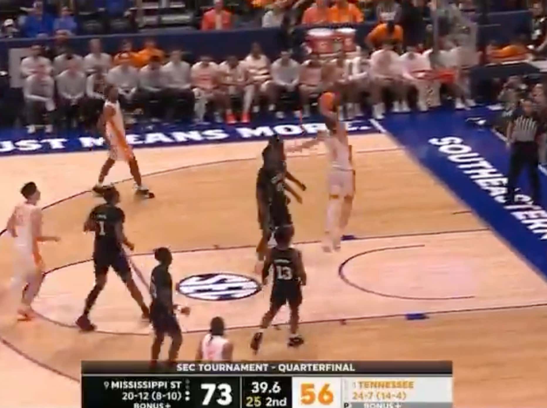 Dalton Knecht Tried To Throw Down a Hammer Dunk Down 17 With Less Than ...