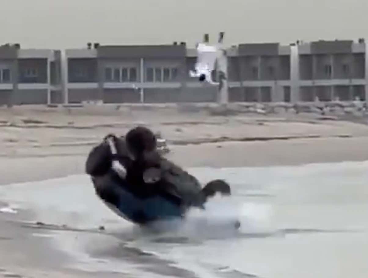 Man Gets LAUNCHED From His Car Like You Can't Imagine After Barrel ...