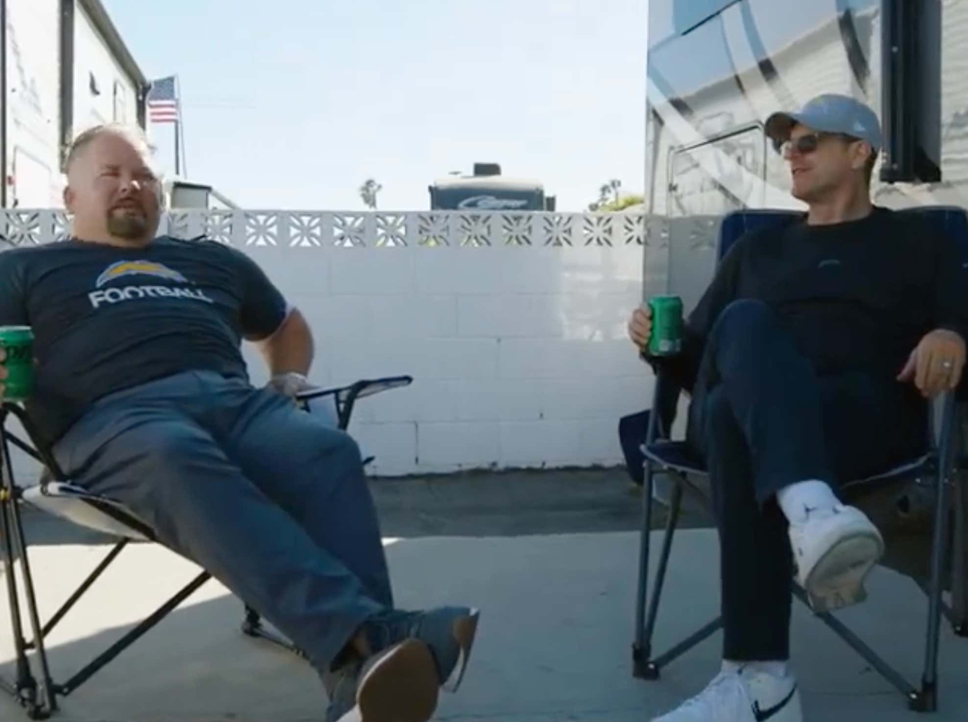 Jim Harbaugh Has Been Camped Out In A Beachfront RV Park This Offseason ...