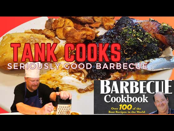 Tank Cooks BBQ Chicken & Homemade Chips from Brian Baumgartner's Book ...