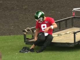 Video of Aaron Rodgers Hobbling Around the Practice Field is a ...