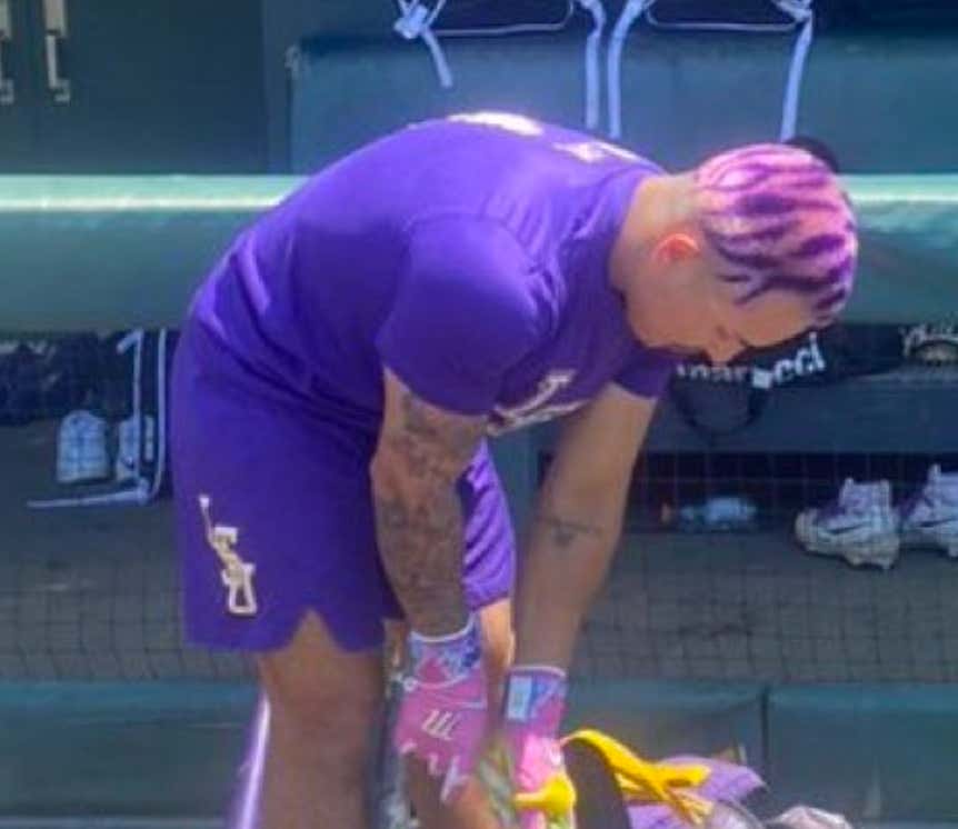 LSU Freshman Steven Milam And His Purple Tiger-Striped Hair Started The ...