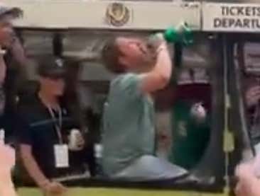 A Perfectly Executed Clap And Catch By Gaz As Dave Chugs Champagne On A ...