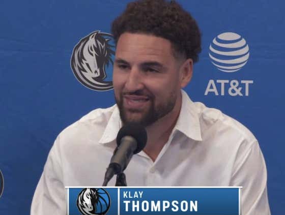 It's Pretty Weird Seeing Klay Thompson Officially Be Introduced As A ...