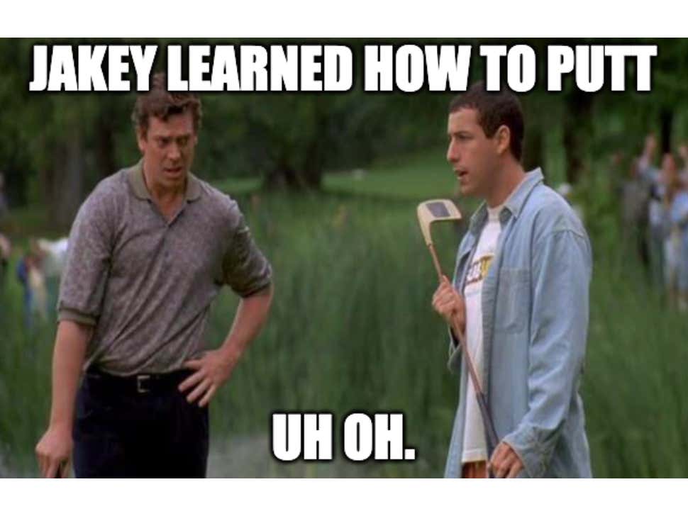 Jakey Learned How To Putt. Uh Oh. | Barstool Sports