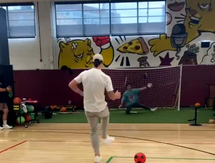 Jake Malasek Went God Mode In Goal vs. Zlatan Ibrahimovic | Barstool Sports