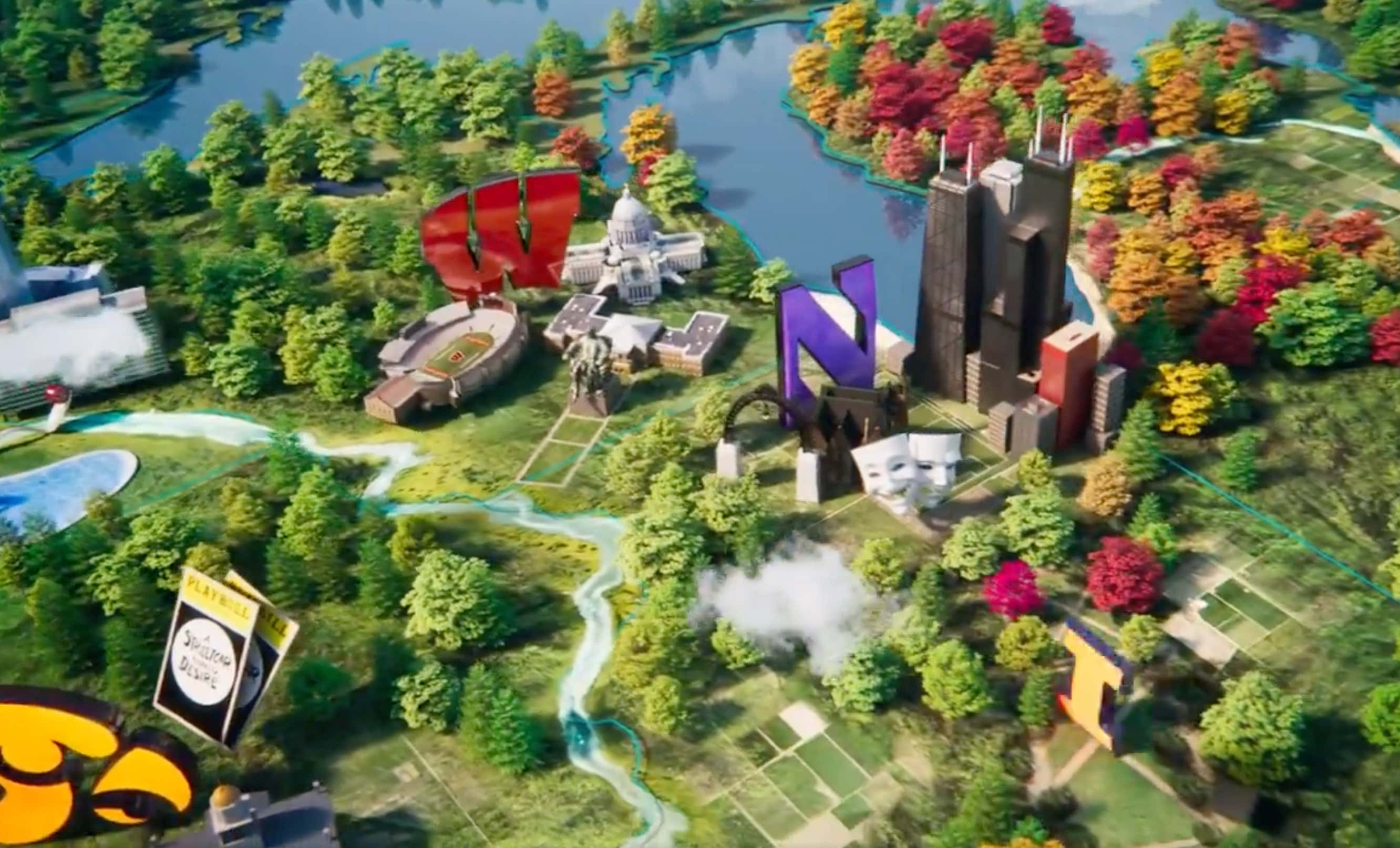 The New Big 10 "Maps" Commercial Is Out And It's A Manifest Destiny ...