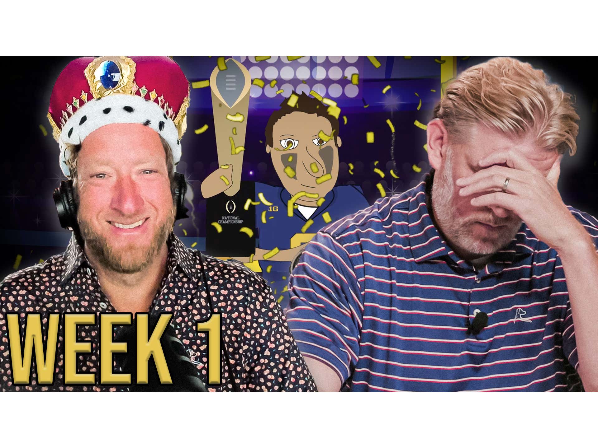 Dave Portnoy's Victory Lap Around Brandon Walker | Barstool College Football Show Week 1 ...