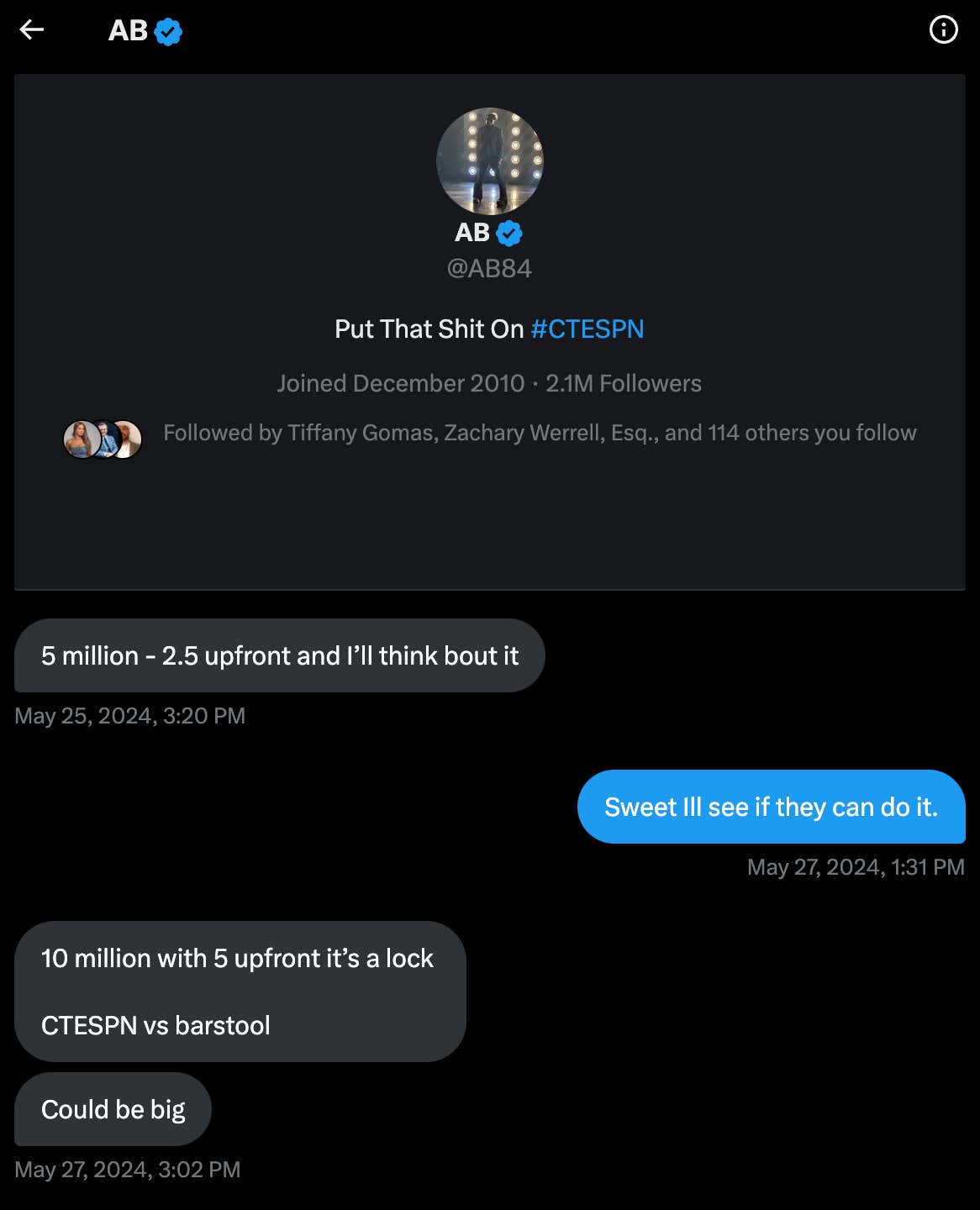 We May Have Found The Dude Running AB's Twitter Account | Barstool Sports