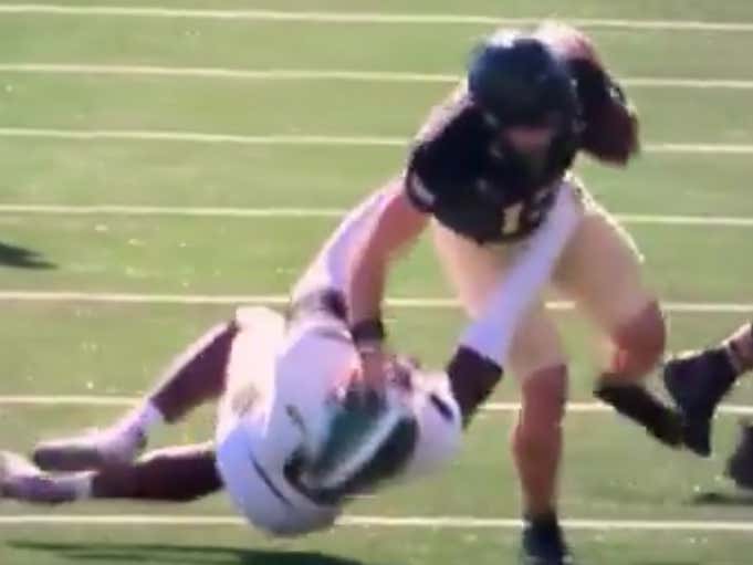 Put This In The Stiff Arm Hall Of Fame | Barstool Sports
