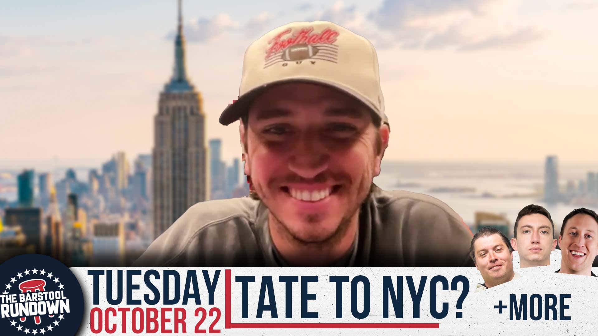 Ohios Tate’s Thoughts on Moving to New York - Barstool Rundown - October 22nd, 2024 | Barstool ...