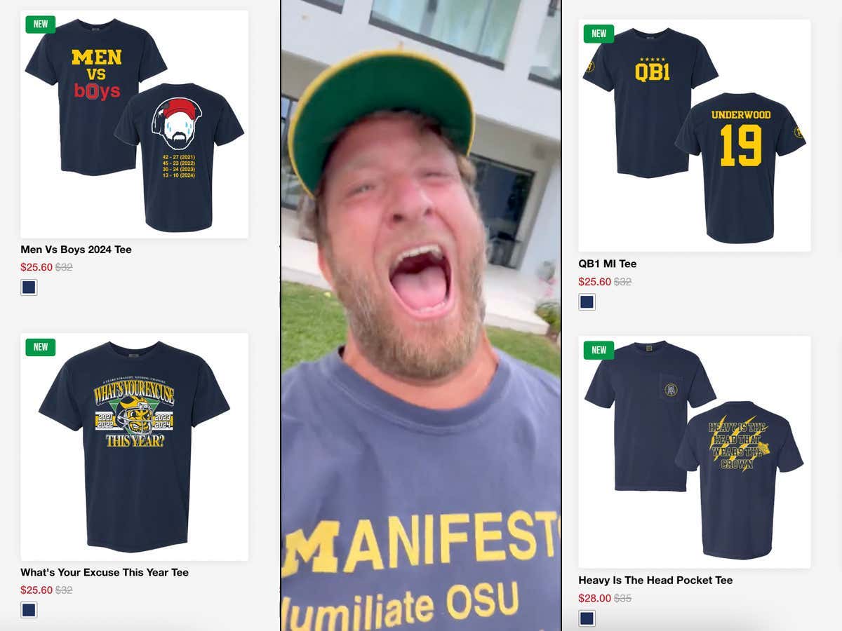 Men vs Boys Updated!!!! All Michigan merch on sale!!! | Barstool Sports