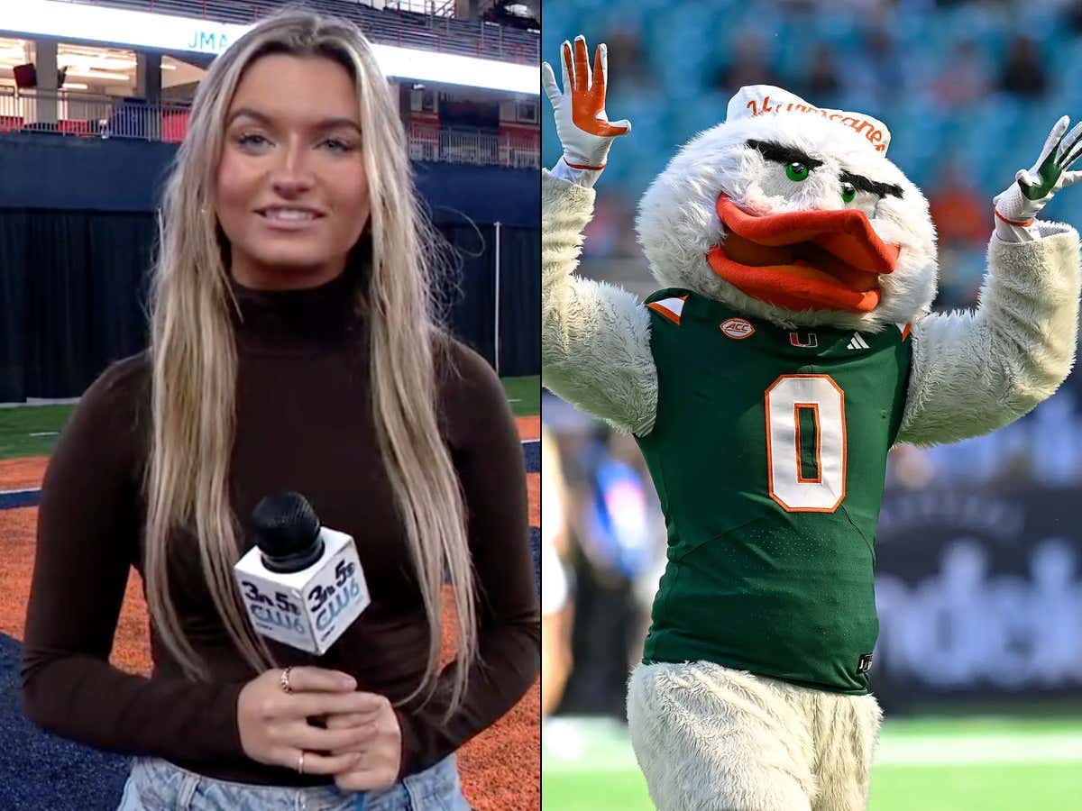 Miami Hurricanes Mascot Asks For Syracuse Reporter's Number During ...