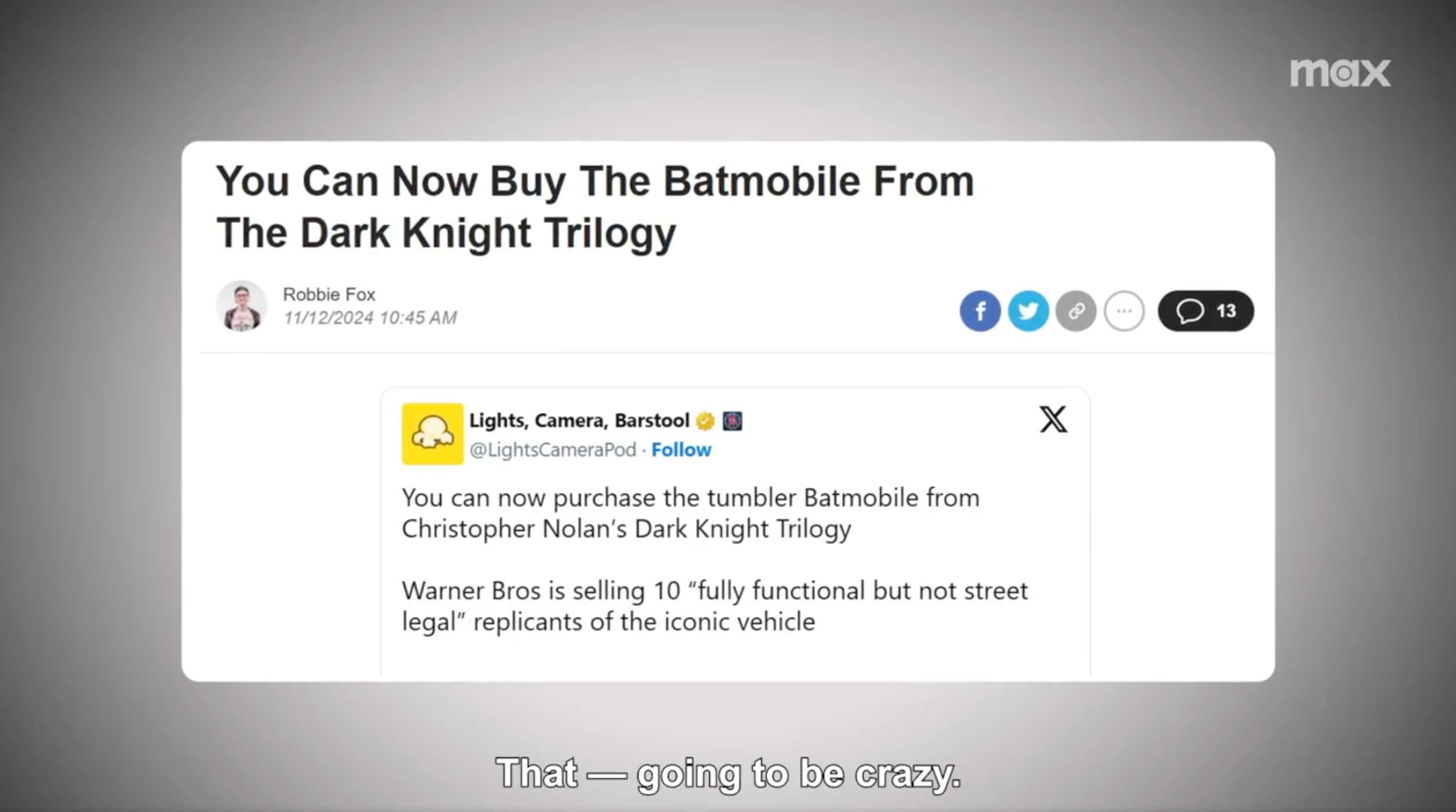 Joe Burrow Bought A Three Million Dollar Batmobile | Barstool Sports