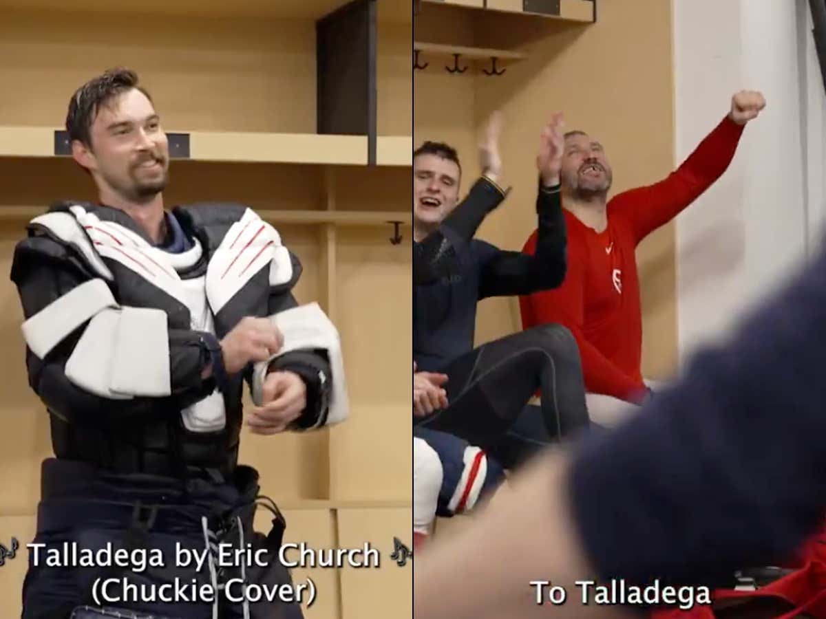 The Entire Caps Locker Room Singing Eric Church's "Talladega" Is The ...