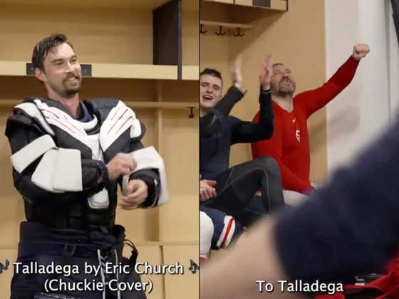 The Entire Caps Locker Room Singing Eric Church's "Talladega" Is The ...