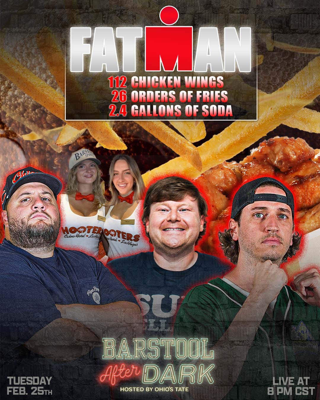 Barstool After Dark Tonight: Tate, Eddie, and Mintzy Try To Complete The World's First FatMan ...