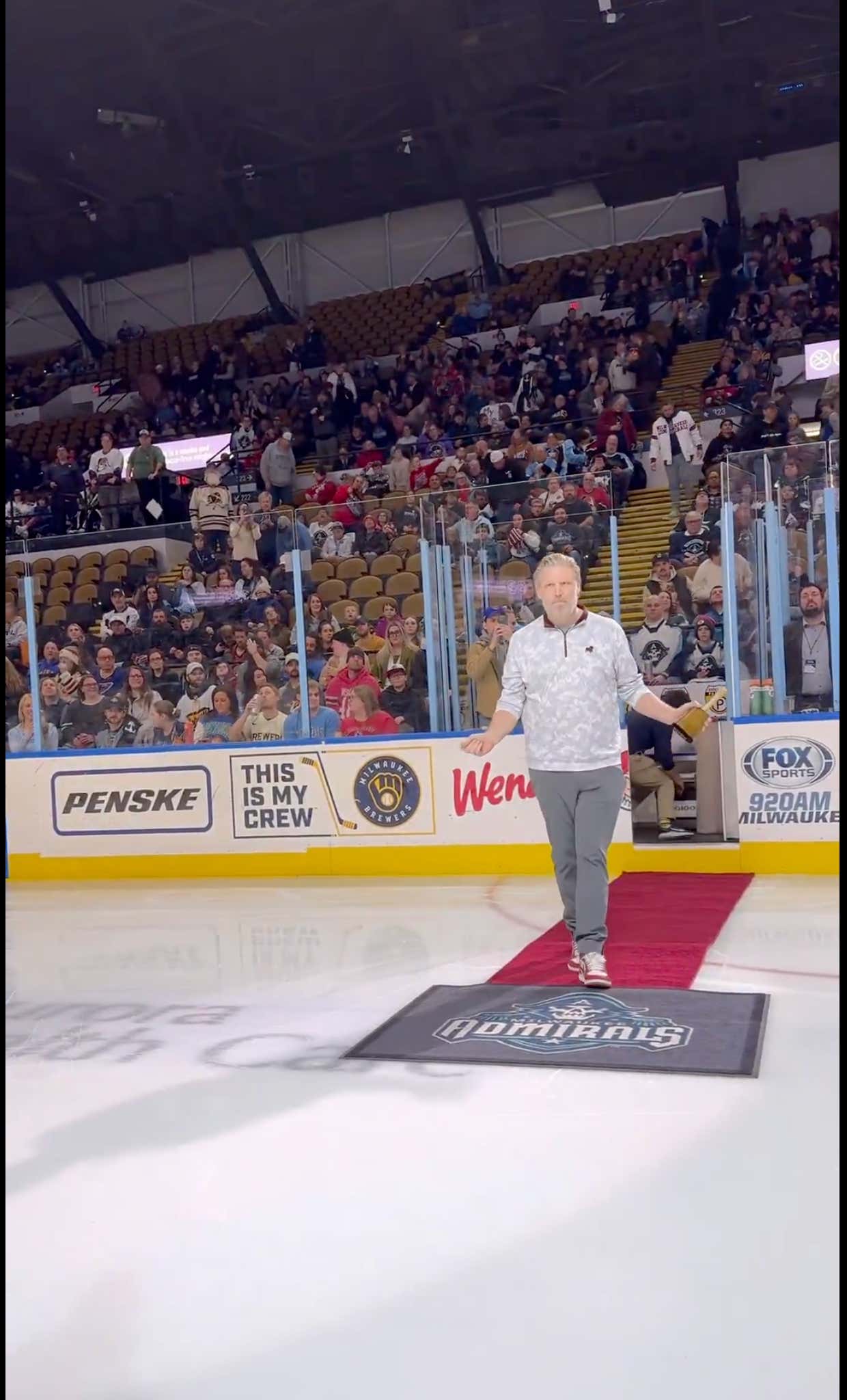 Brandon Walker Did A Puck Drop Tonight And Almost Fell On His Face 5 ...