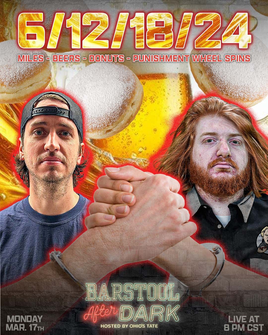 Barstool After Dark Tonight: Tate And Blutman Take On The 6/12/18/24 Challenge | Barstool Sports