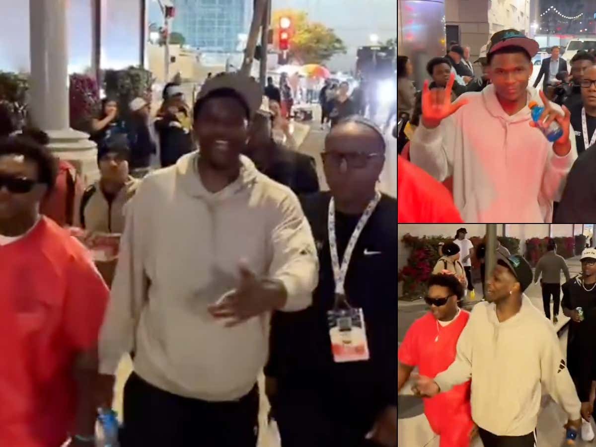 Face Of The League - Anthony Edwards Took A Victory Lap Around LA ...