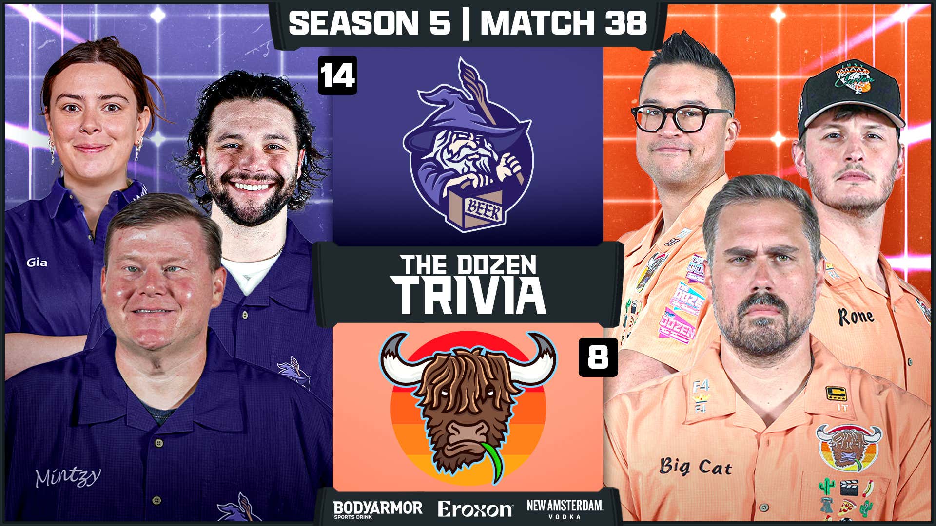 Big Cat, Rone, & The Yak vs. Charity Case | Match 38, Season 5 - The ...