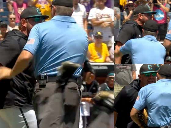 Ump Show In Omaha! Soft Ass Umpire In The College World Series Finals ...