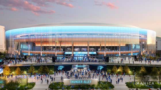 The NBA Champion Oklahoma City Thunder Unveiled The First Renderings ...