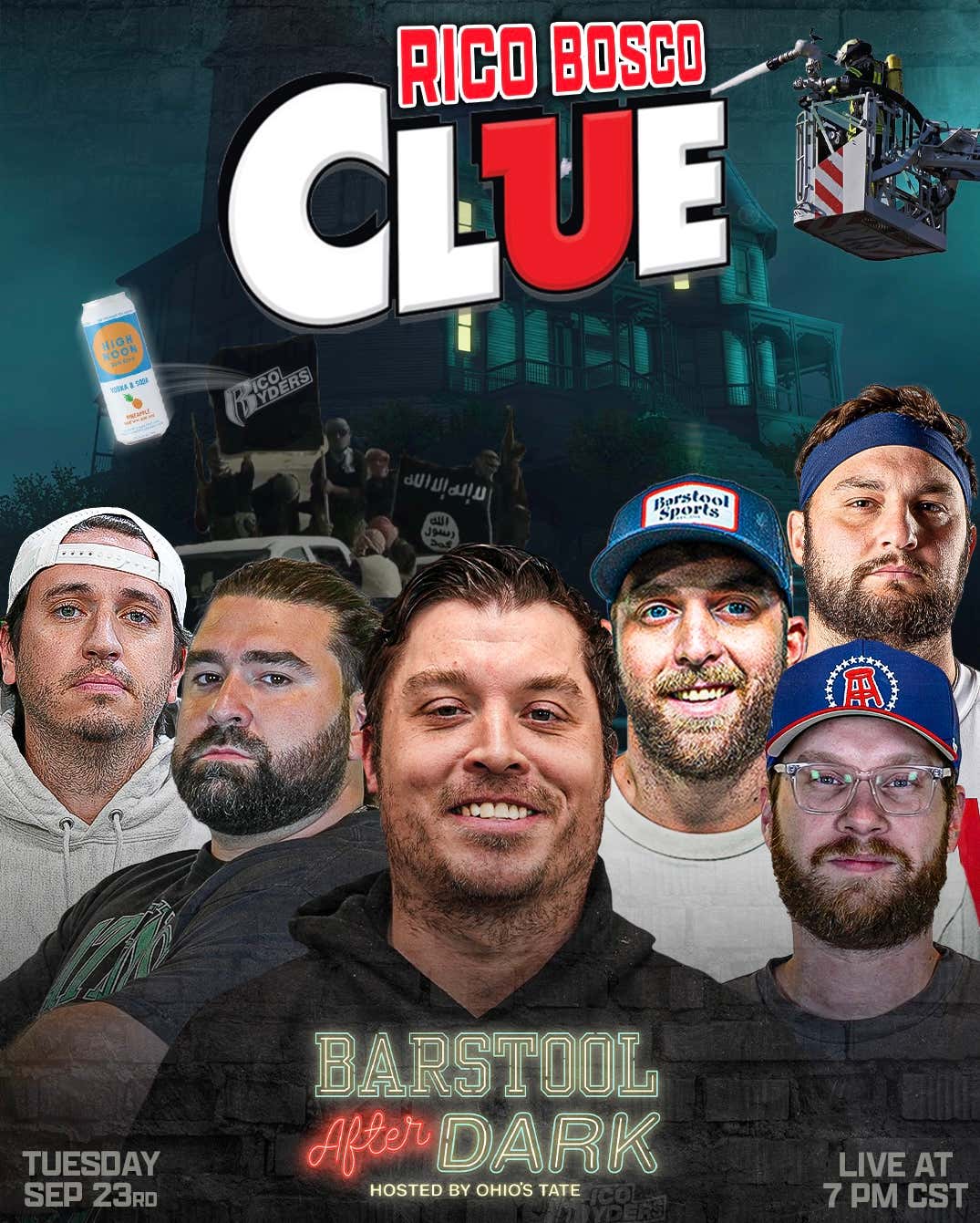 Barstool After Dark Tonight: The Boys Are Playing A Life-Sized Version Of "Rico Bosco Clue ...