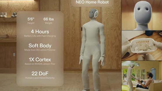 5'6'' Robot Maids AKA "Humanoid Companions" Called NEO Are Coming In ...