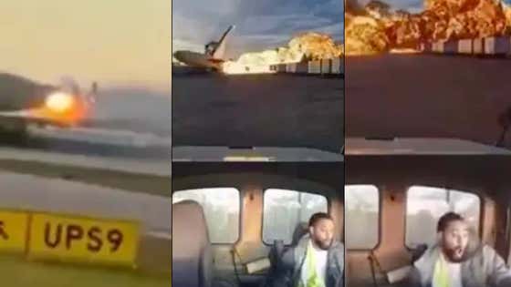 Terrifying Video Of A Cargo Plane Crashing Into A Warehouse On Takeoff ...