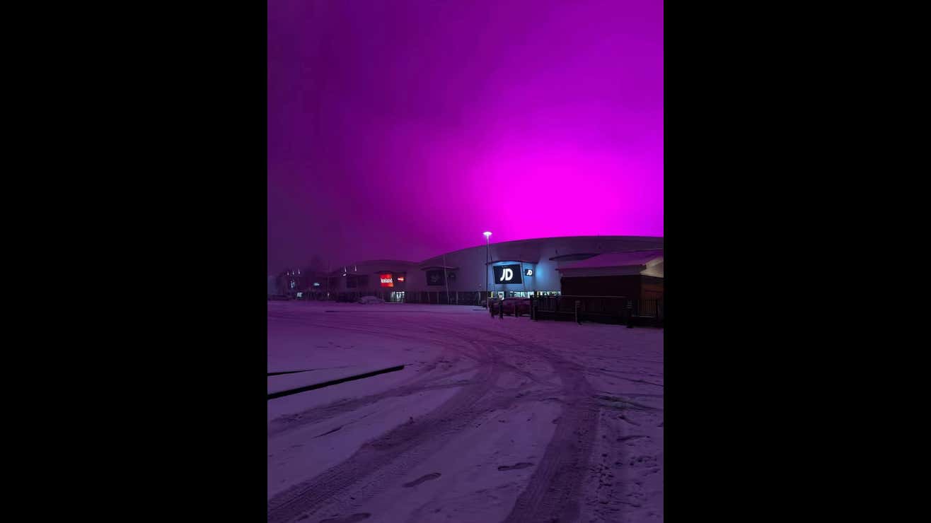 Birmingham Got A Pink Haze Across Their Sky After Their Football ...