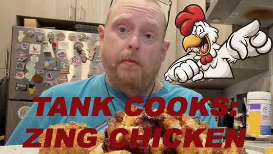 Tank Cooks Crispy Zing Chicken Thighs | Barstool Sports