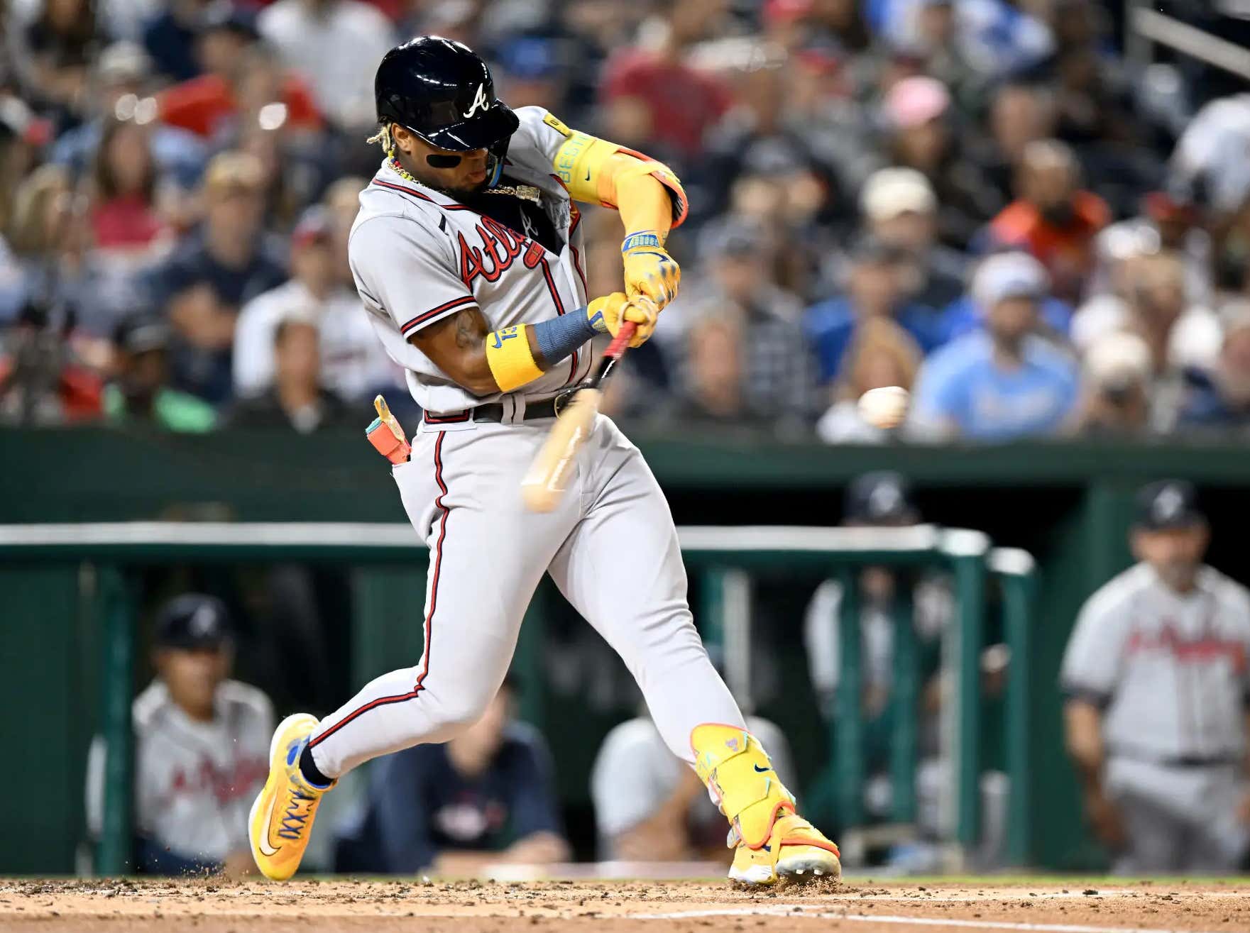 Ronald Acuña Hits His 40th Home Run For The Only 40-60 Season In Baseball History | Barstool Sports