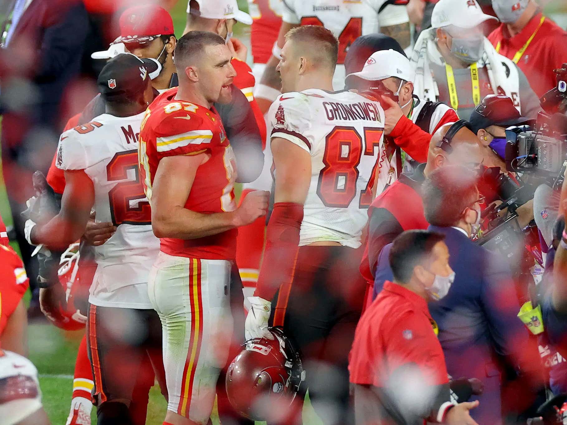 Gronk Had the Perfect Answer When Asked if Travis Kelce is the GOAT of Tight Ends | Barstool Sports