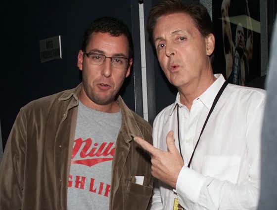 Adam Sandler Being Scared Shitless To Say Hi To Paul McCarney Reminds ...