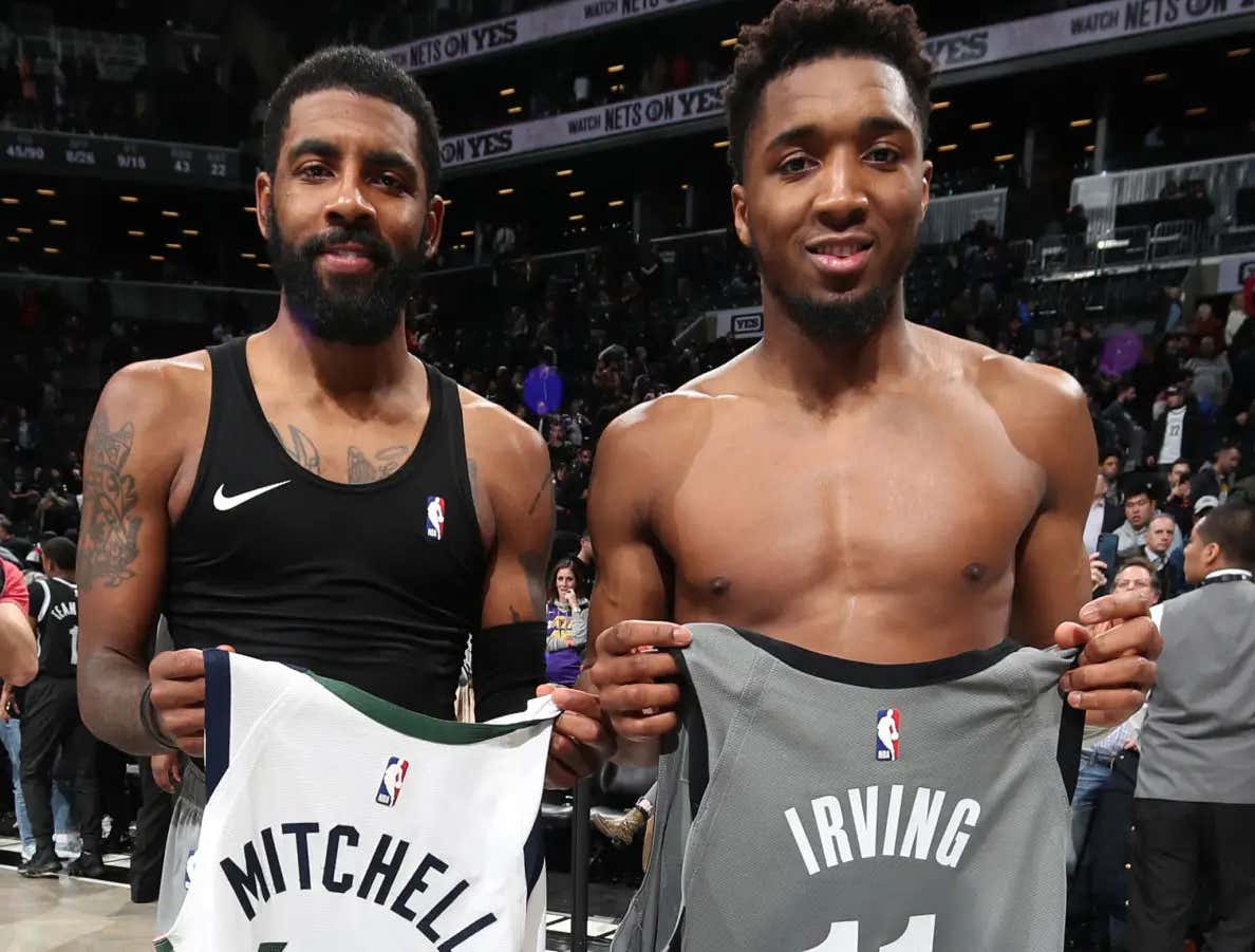 Cavs Fans Are Up In Arms Debating Whether Donovan Mitchell Or Kyrie Irving Is The 2nd Best ...