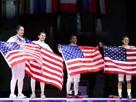The Gold Medal Winning US Women's Fencing Team Is All Business Despite ...