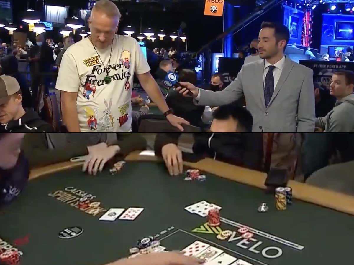Absolute Maniac Plays A WSOP Main Event Hand Blind Because He's On ...