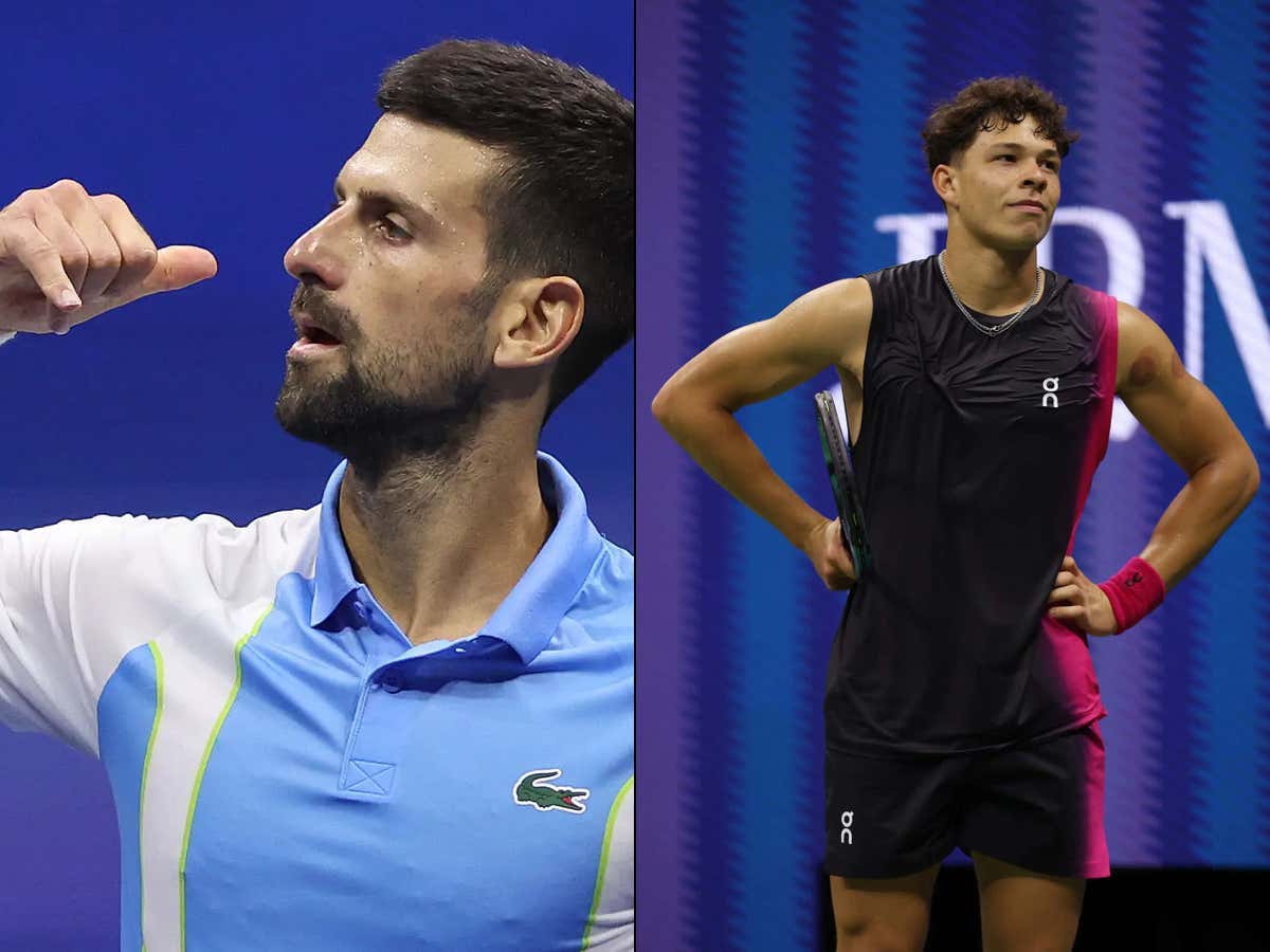 Cold: Novak Djokovic Mocks Ben Shelton's Phone Celebration After Taking ...