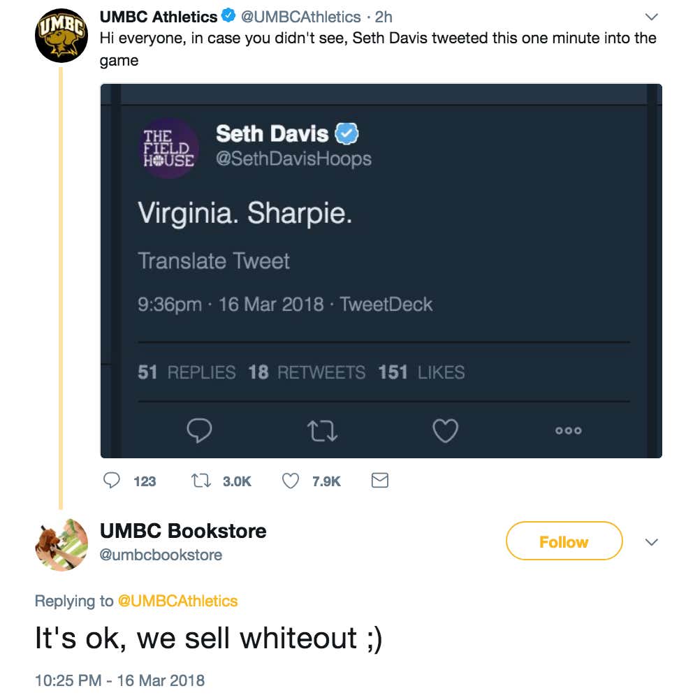UMBC Might Never Let Seth Davis Live Down His "Virginia. Sharpie ...