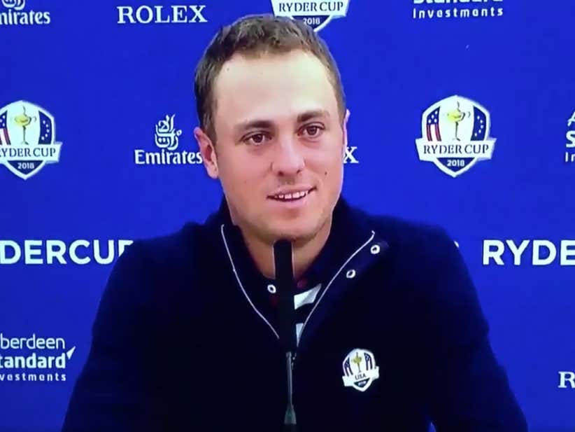 Rick Reilly Stunned Justin Thomas With A Question About His Dad Being A ...