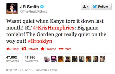 Jr Smith Twitter Beef