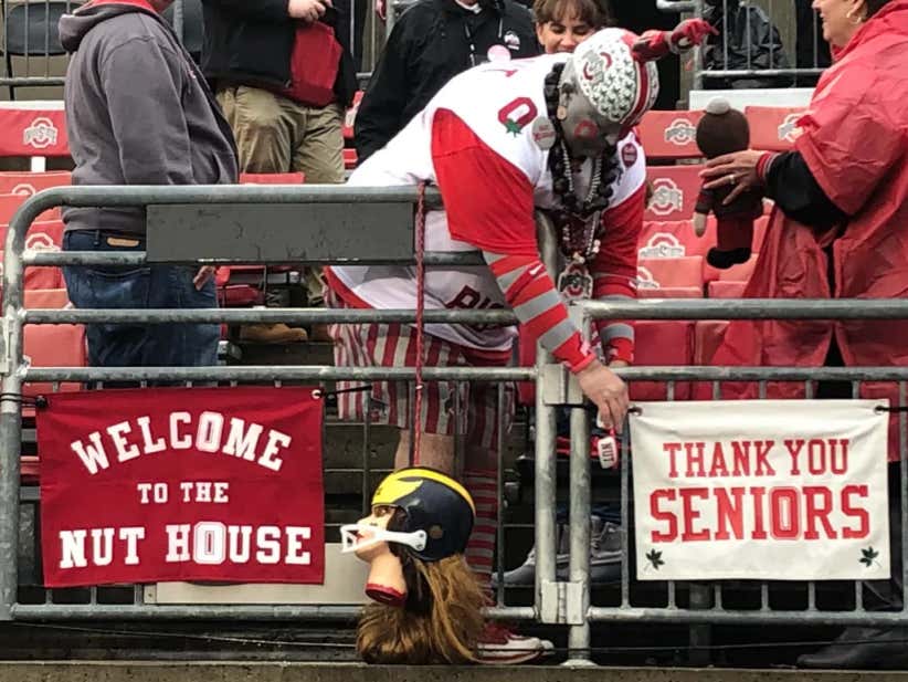 Ohio State Super Fan Mr. Big Nut Has A Message For Chase Winovich ...
