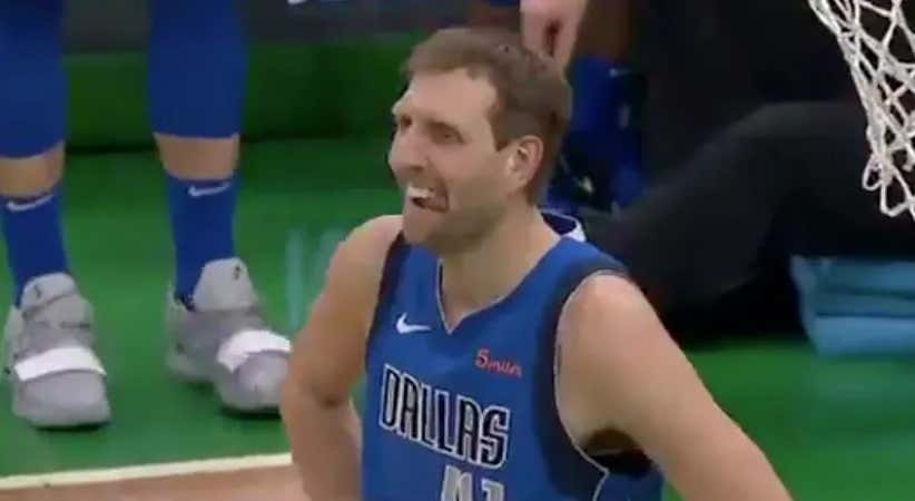 Dirk Played His Last Game In Boston To A Standing Ovation But Couldn't ...
