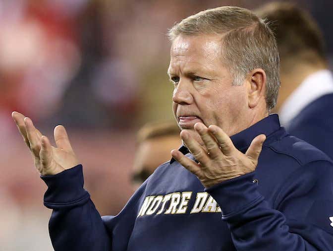 Brian Kelly Says Notre Dame Might Skip The College Football Playoff If ...