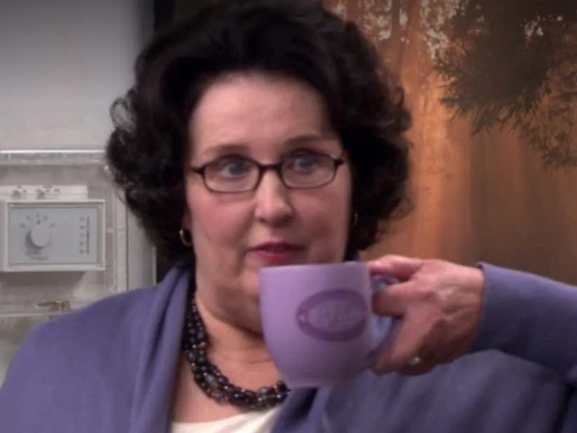 Phyllis Vance Holds Her Mug Like An Absolutely Insane Person | Barstool ...