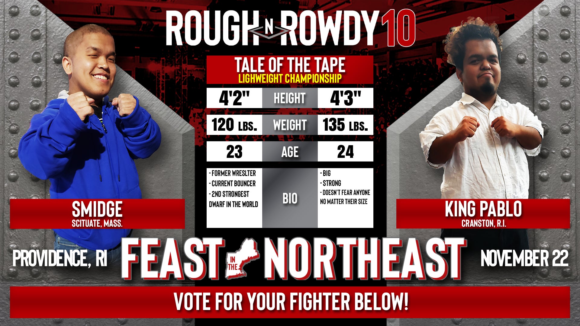 RnR 10 Tale Of The Tapes Have Arrived... Vote On Winners Now And Watch ...